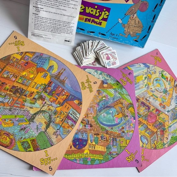 Games | I Spy Mouse En Folie Vintage Board Game Complete Kids ...